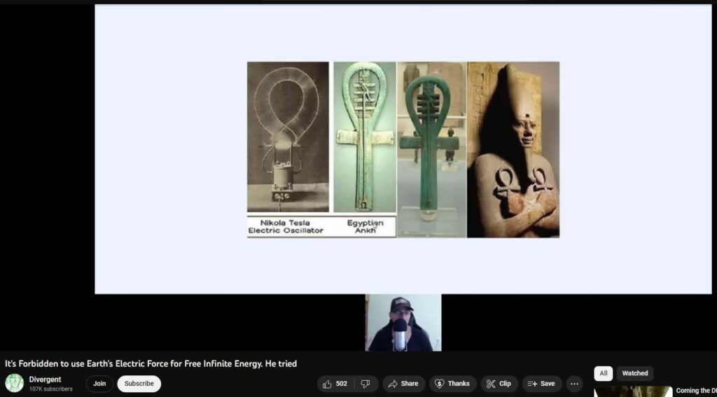 Ankh Generator, Receiver, Vibrator — Tesla threatened to end power ...