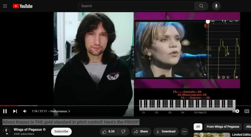 Alison Krauss is THE gold standard in pitch control! Here’s the PROOF ...